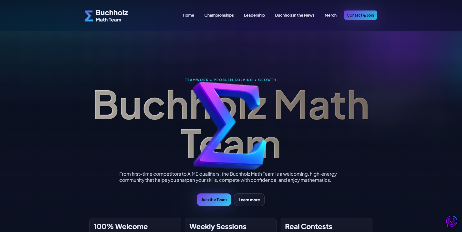 Leadership & Contacts — Buchholz Math Team